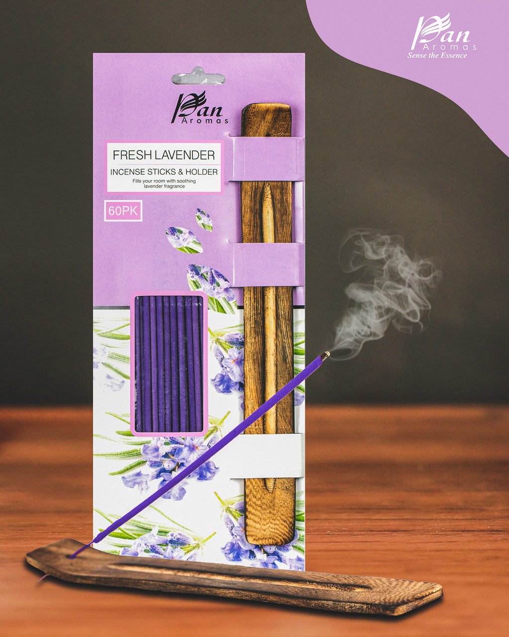 60 Pack Scented Incense Stick- Fresh Lavender – Pan Aromas
