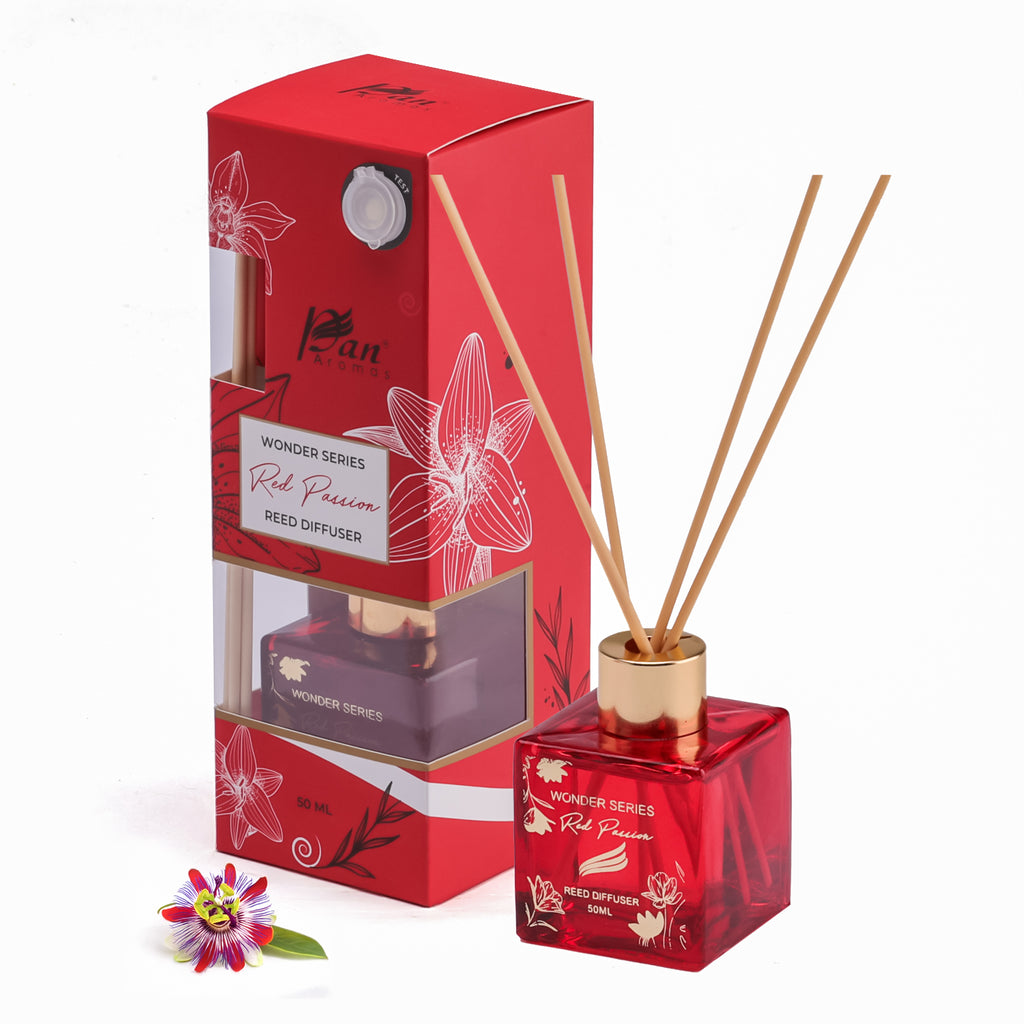 Red Passion Scented Reed Diffuser - Wonder Series (50ml) – Pan Aromas