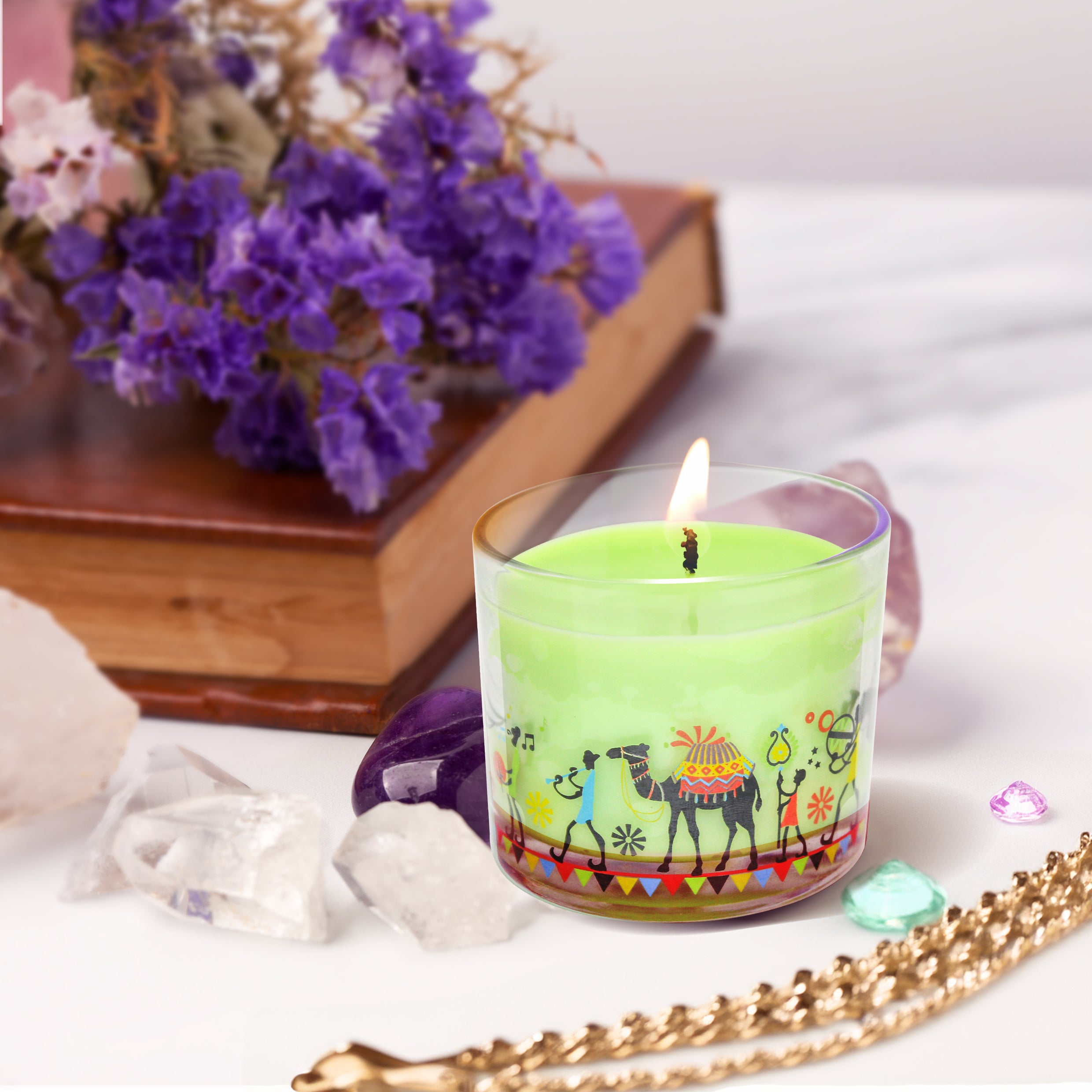 100gms Celebration Scented Candle Mahogany Apple